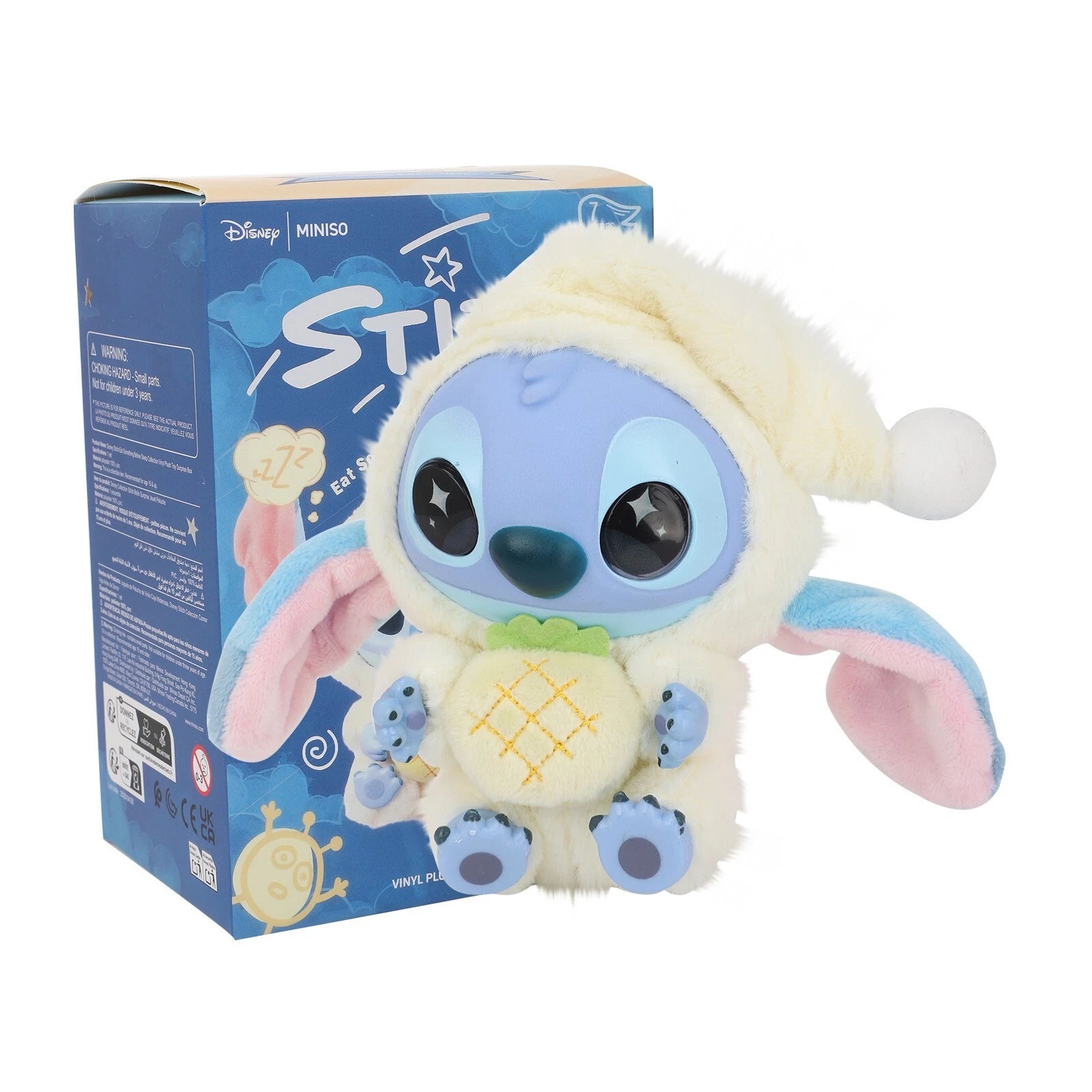 MINISO Stitch Eat Something Before Sleep Series Vinyl Figure Blind Box ...